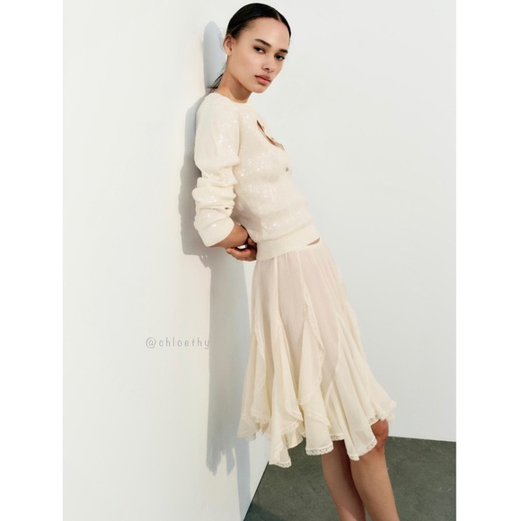 Zara | Skirts | Zara Ruffled Skirt | Poshmark